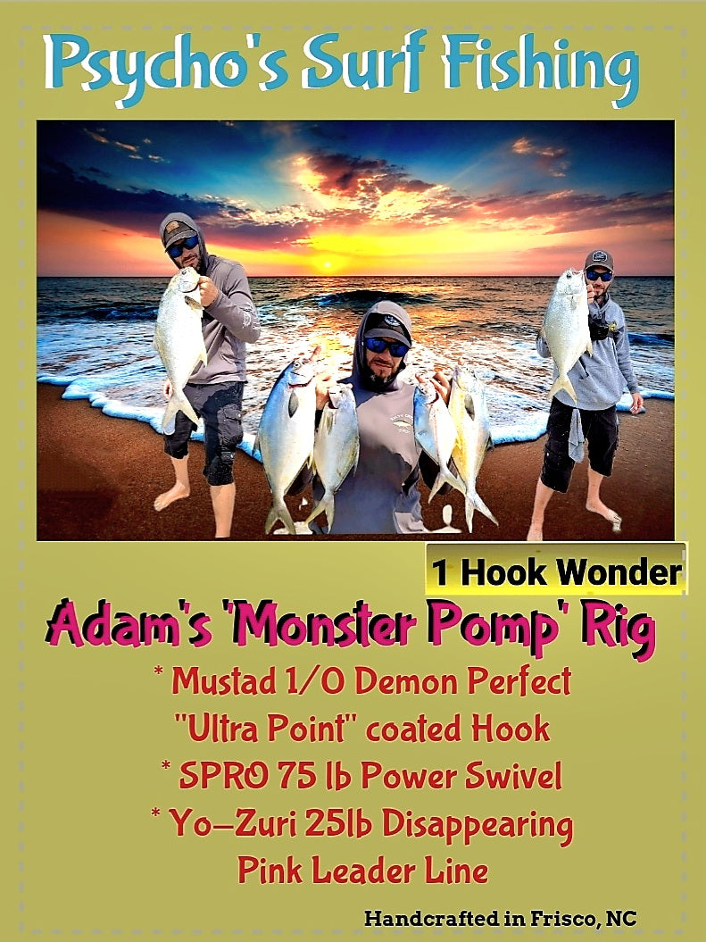 Adam's Monster Pomp Rig – Psycho's Surf Fishing Rigs & More